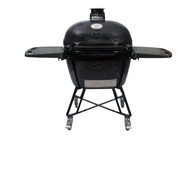 Primo Grills: Oval Large Charcoal All-In-One (Heavy-Duty Stand, Side S
