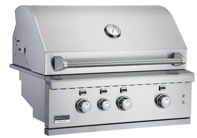 Broilmaster: 34-in., 3 Burners, Work Lights, Rear IR Burner, and LED c