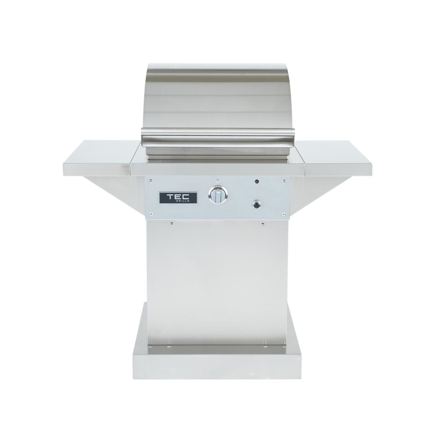 TEC Grills: 26" Sterling Patio On Stainless Pedestal With Side Shelves